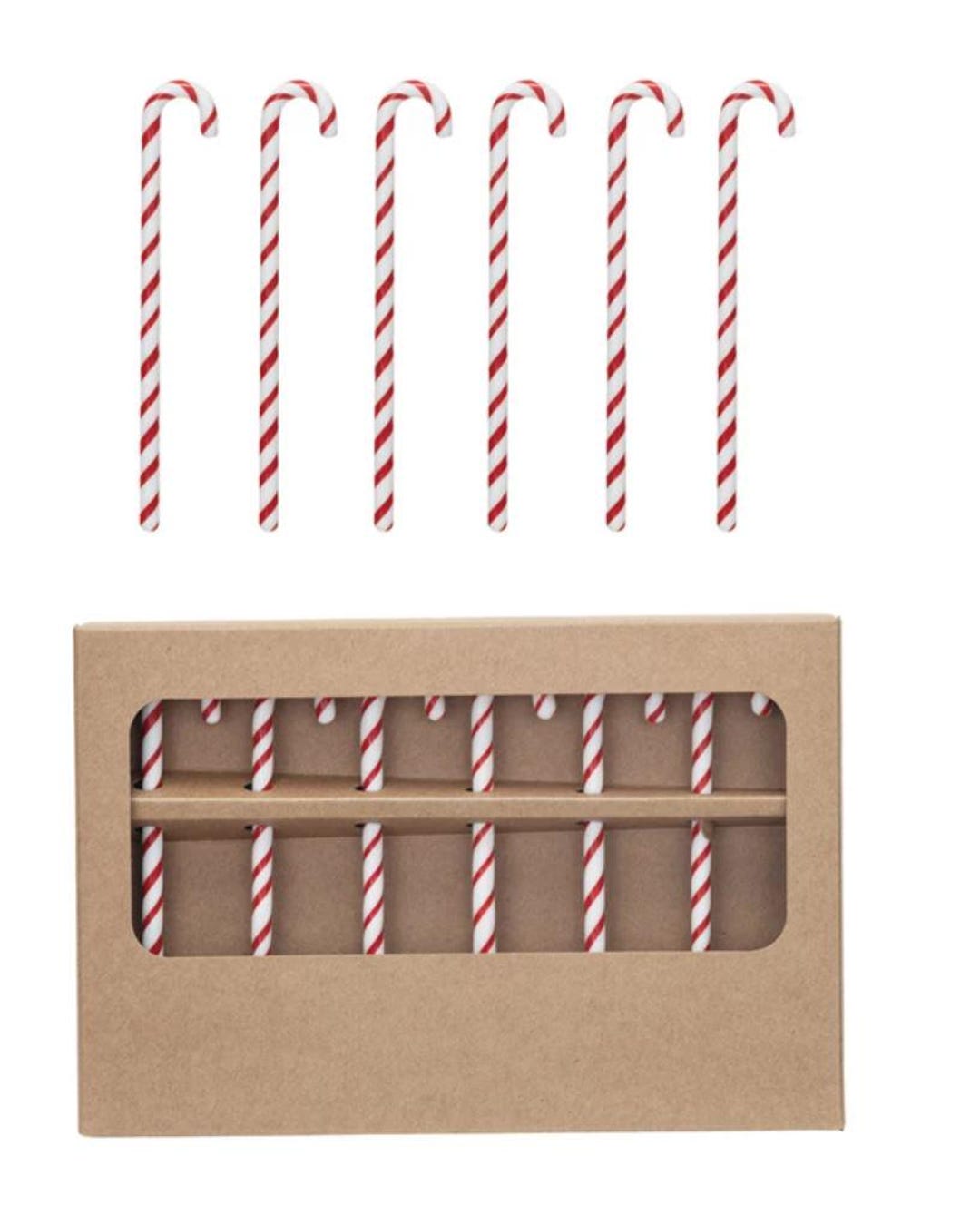 Set of 6 Candy Cane Stir Sticks - Etsy