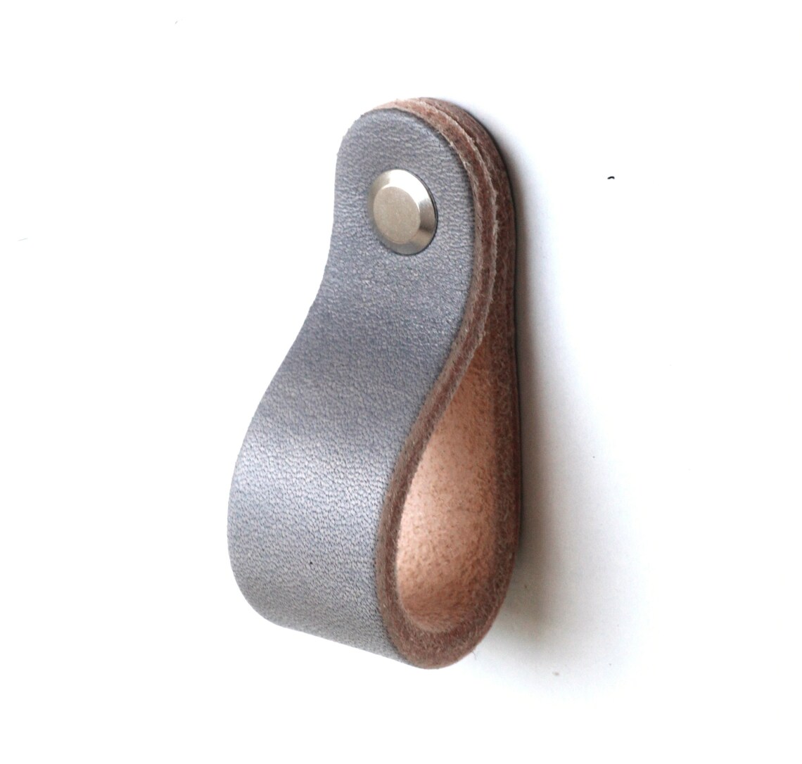 Leather Drawer Handles Leather Cabinet Pulls Knob Leather - Etsy