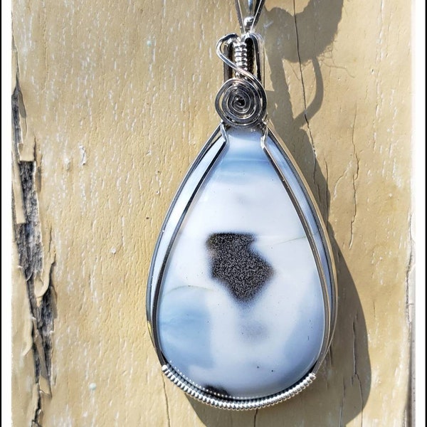 Wire Wrapped Pendant Opal - Etsy