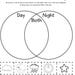 Day and Night Sky Picture Sort (venn Diagram) - Etsy