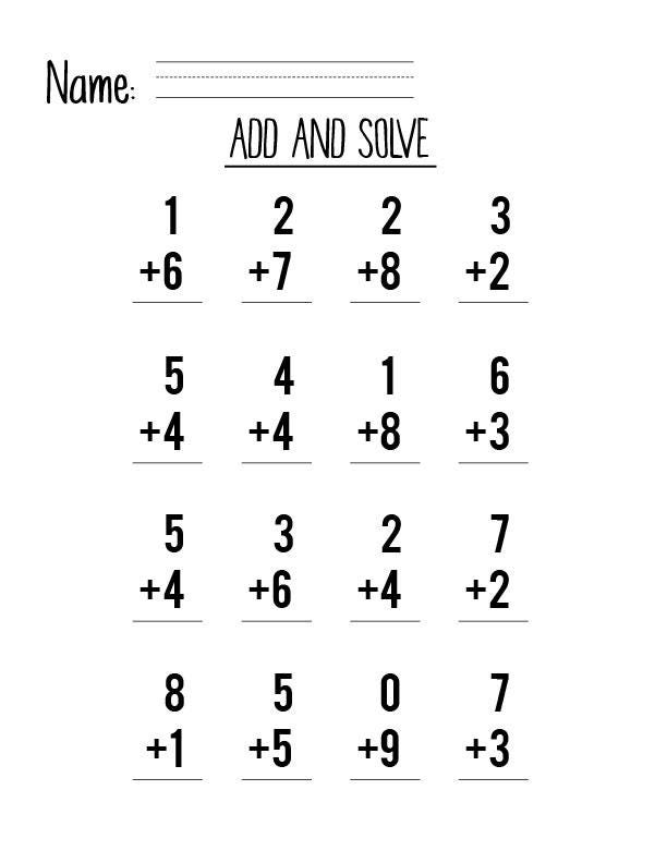 Addition and Subtraction Worksheets | Practice Worksheets - Etsy