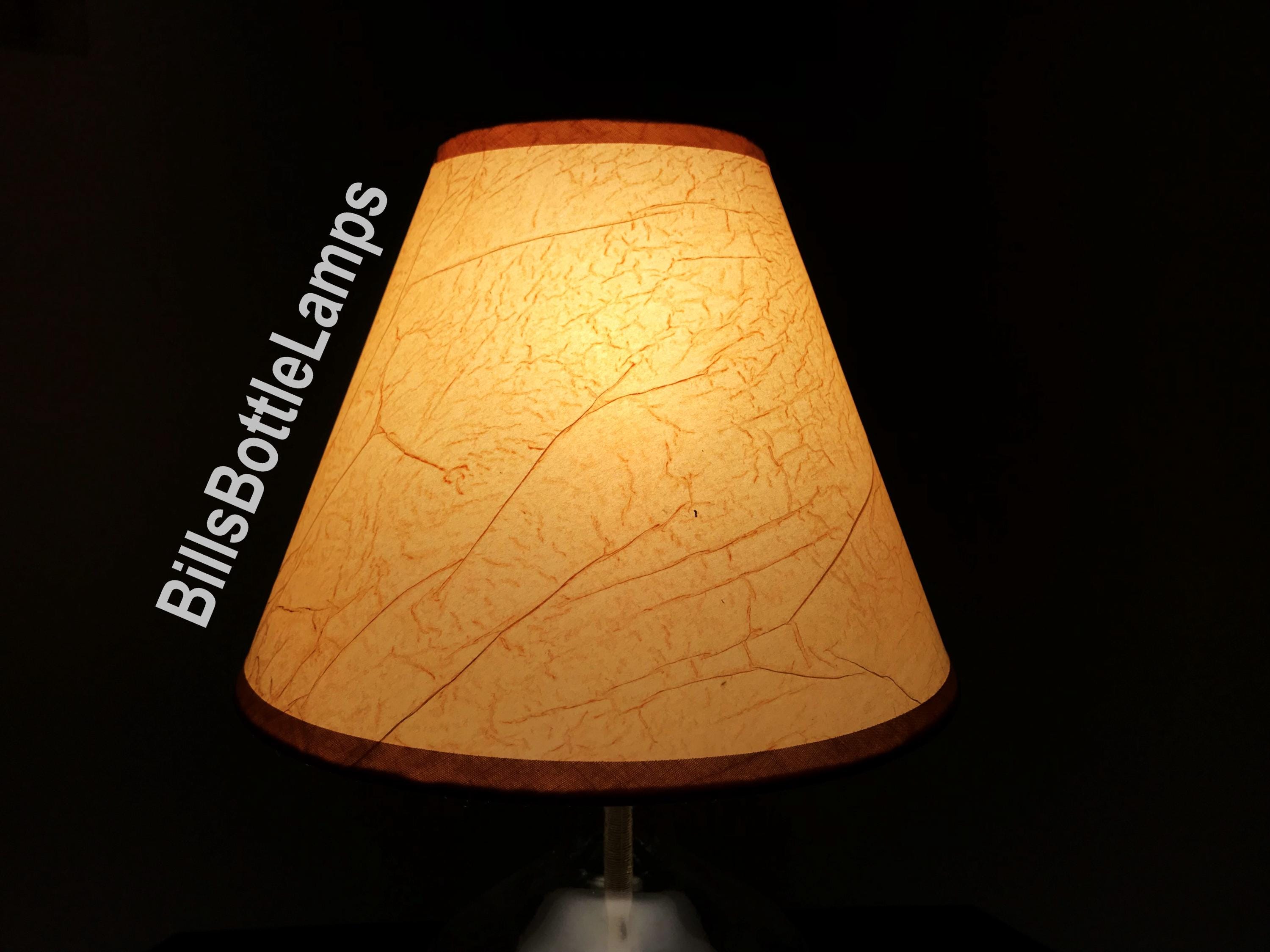 CRACKLE Pattern 9 Inch Custom Handmade Classic LAMP SHADE Bulb Clip ...
