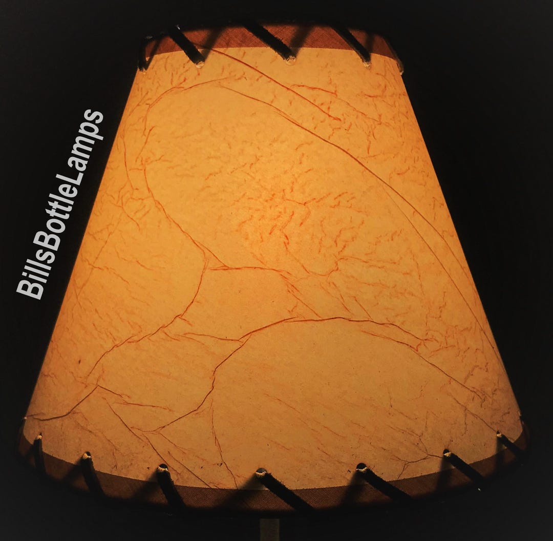 2 Pack Special CRACKLE Laced 9 Inch Custom Handmade Classic LAMP SHADE ...