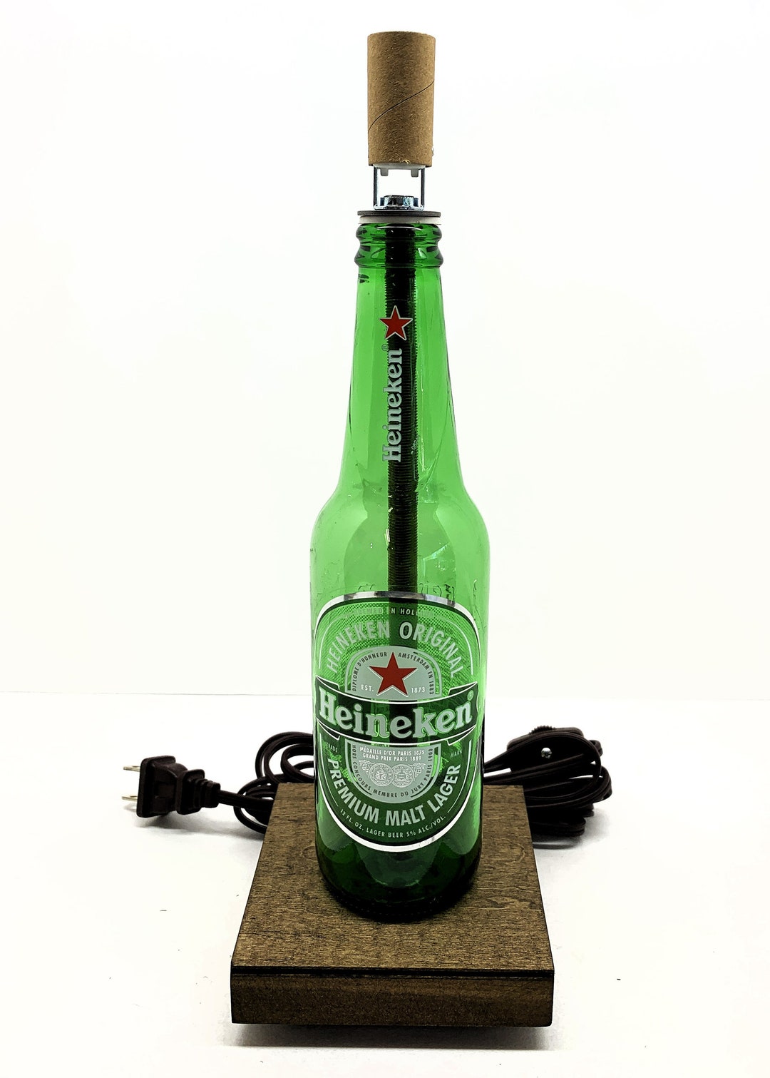 Heineken Beer Bottle TABLE LAMP Light Home Bar Pub Lounge Decor Party ...