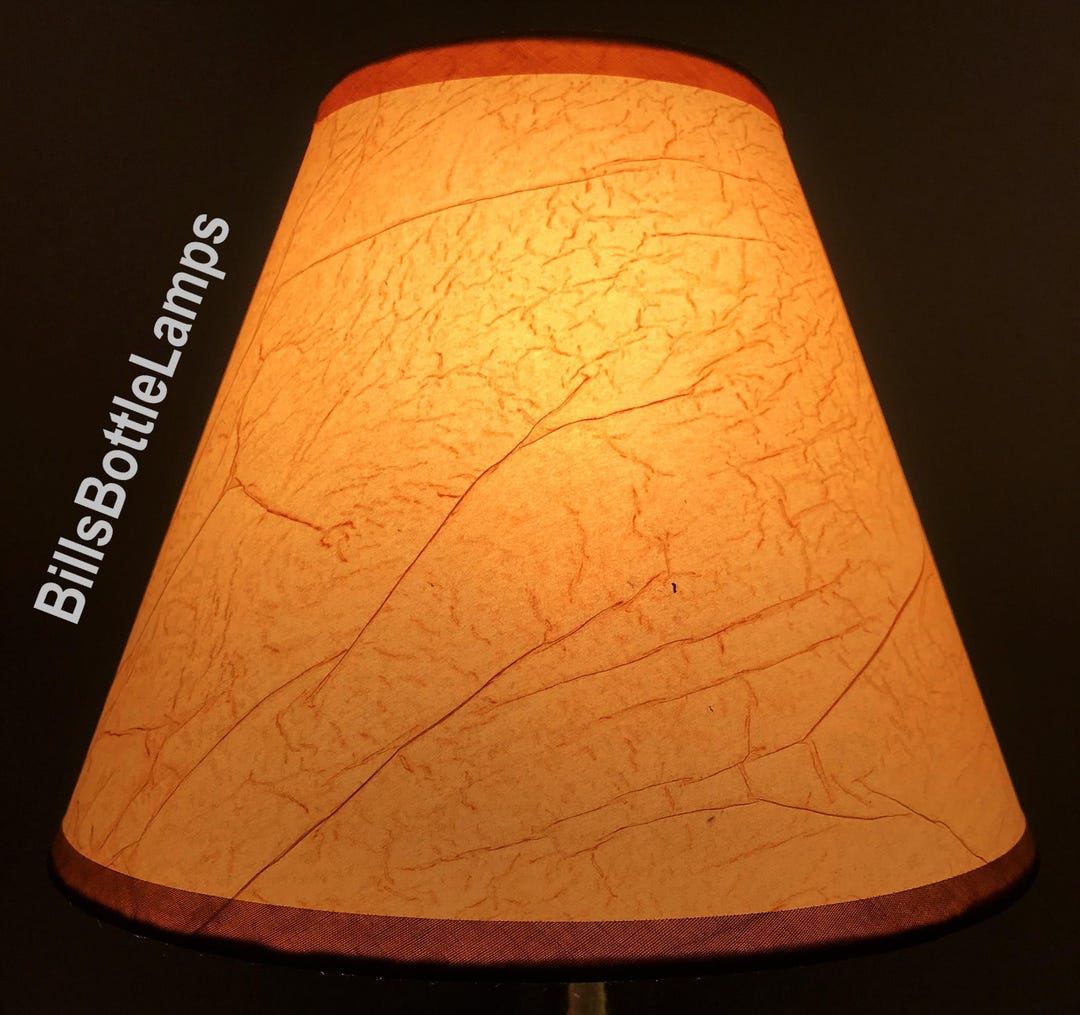 CRACKLE Pattern 9 Inch Custom Handmade Classic LAMP SHADE Bulb Clip ...