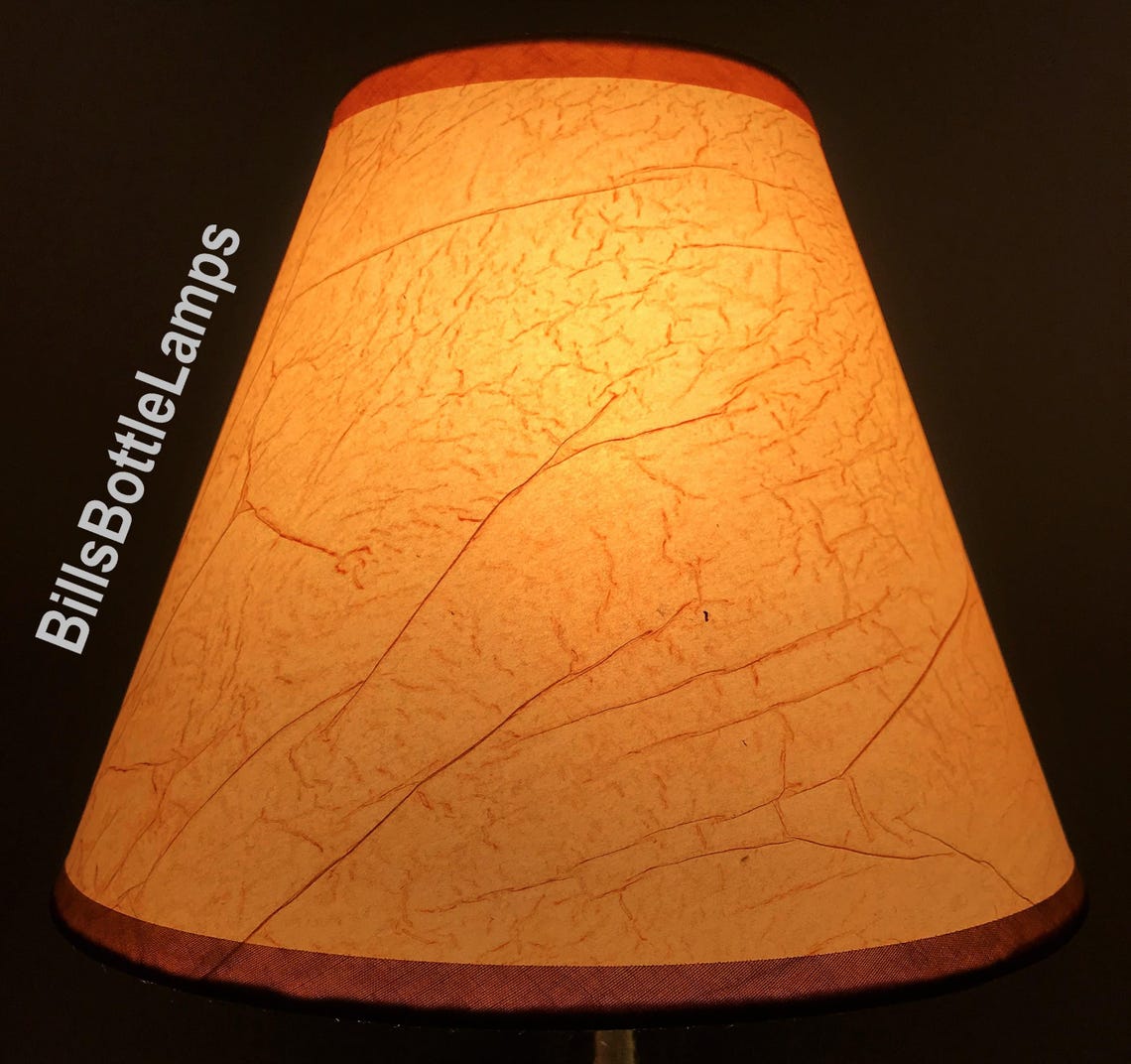 CRACKLE Pattern 9 Inch Custom Handmade Classic LAMP SHADE Bulb Clip ...