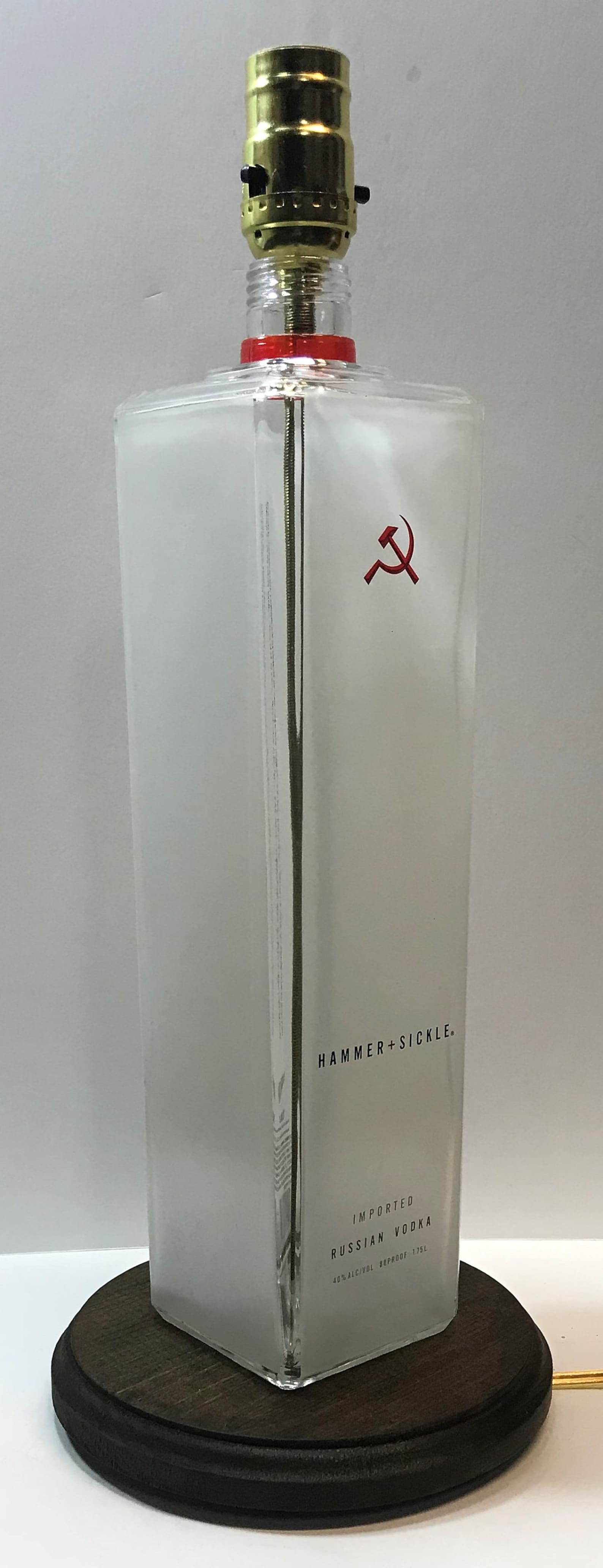 Hammer Sickle Vodka Large 1.75L Liquor Bottle TABLE LAMP | Etsy