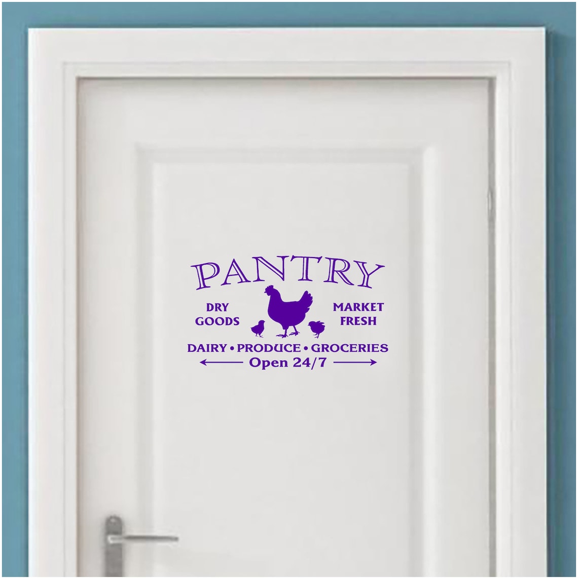 Pantry Door Sign Kitchen Can Food Art Vinyl Home Decor Wall - Etsy