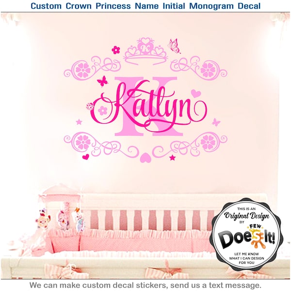 Princess Monogram - Etsy