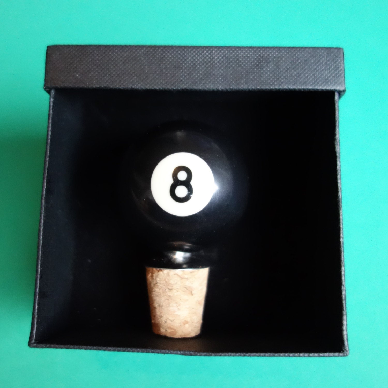 Number 8 Pool/billiard Ball Wine Bottle Stopper Champagne - Etsy