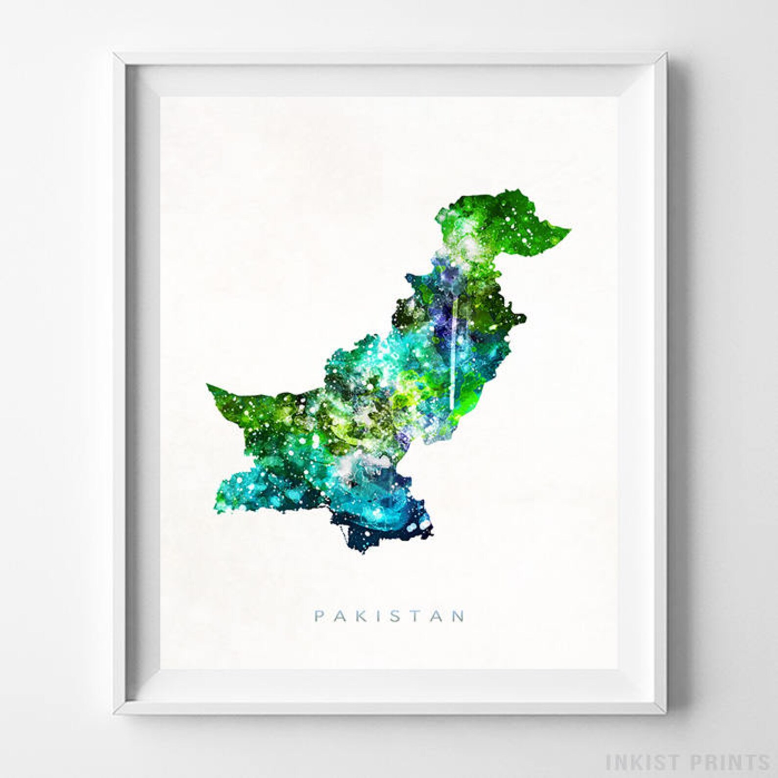 Pakistan Map Print Islamabad Print Pakistan Poster | Etsy