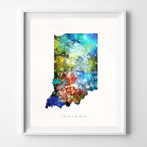 Indianapolis Map Print Indiana Art Poster Black and White - Etsy