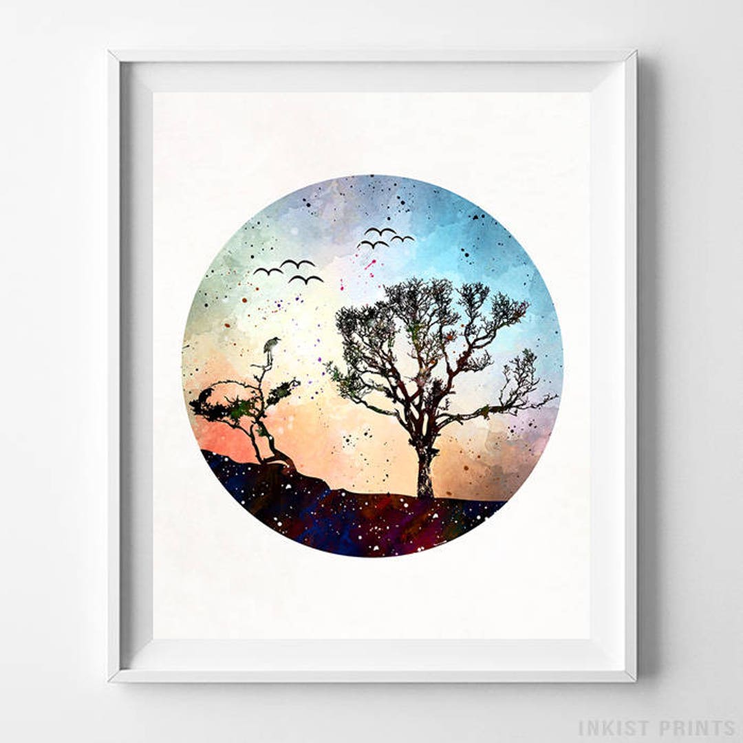 Nature Poster Nature Print Nature Watercolor Art Poster - Etsy