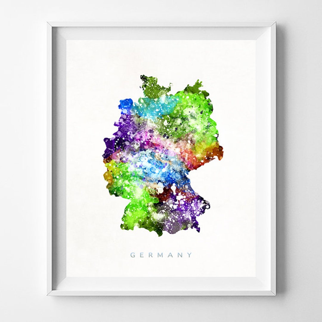 Germany Map, Berlin Print, Germany Poster, Berlin Map, Travel Poster ...