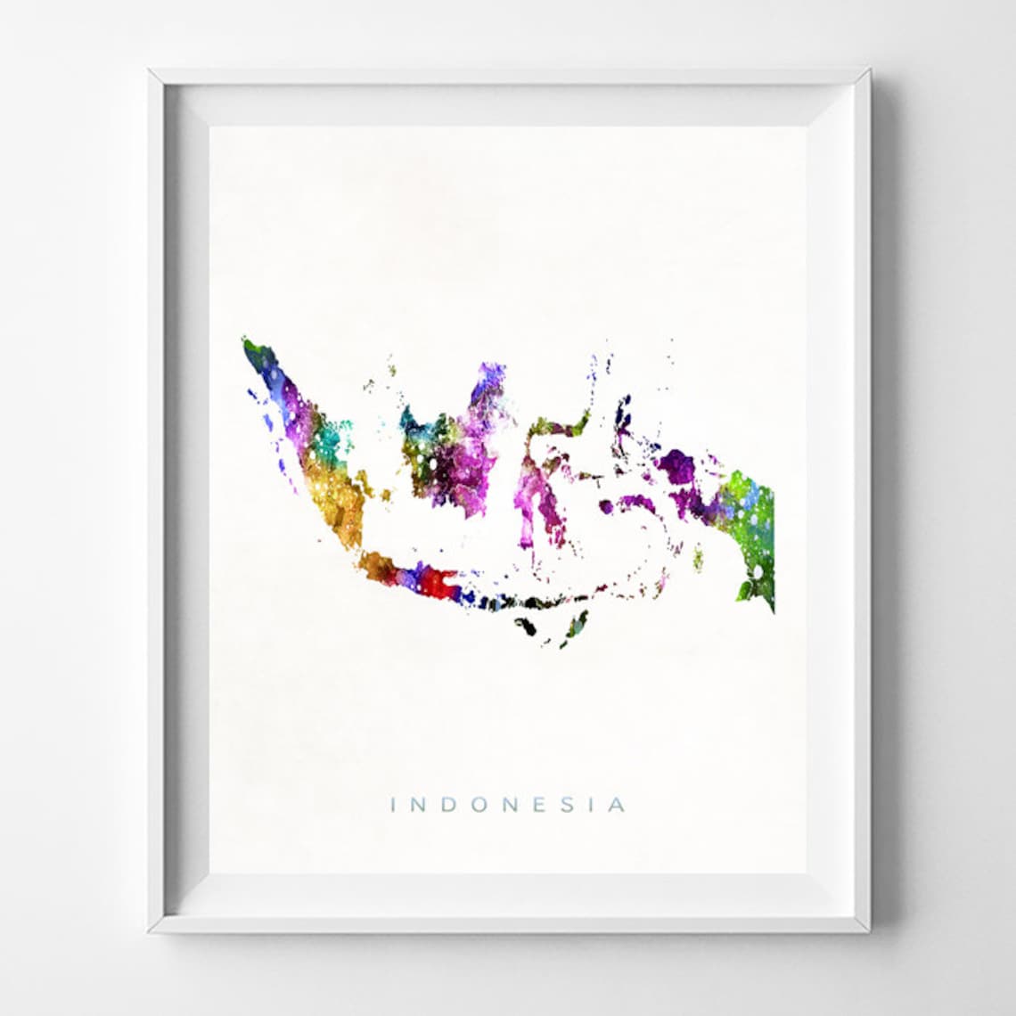 Indonesia Map Print Jakarta Print Indonesia Poster Jakarta - Etsy