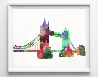 Tower Bridge London Download Printable Art Poster - Etsy