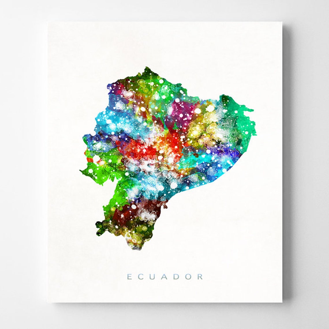 Ecuador Map Spain Print Ecuador Poster Quito Map Living - Etsy
