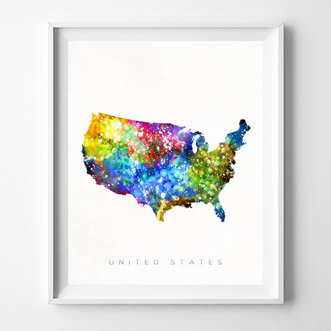 United States Poster United States Map Print US Print US - Etsy