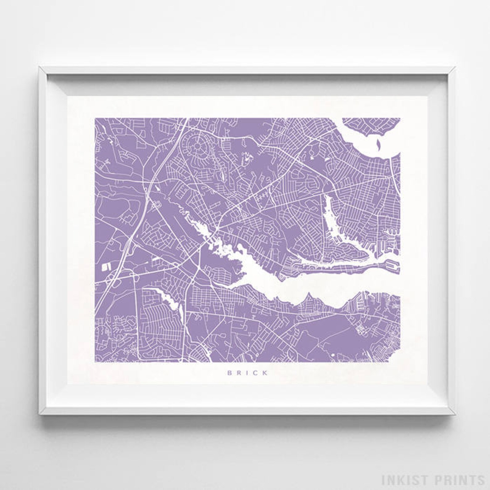 Brick Print New Jersey Print Brick Poster New Jersey | Etsy