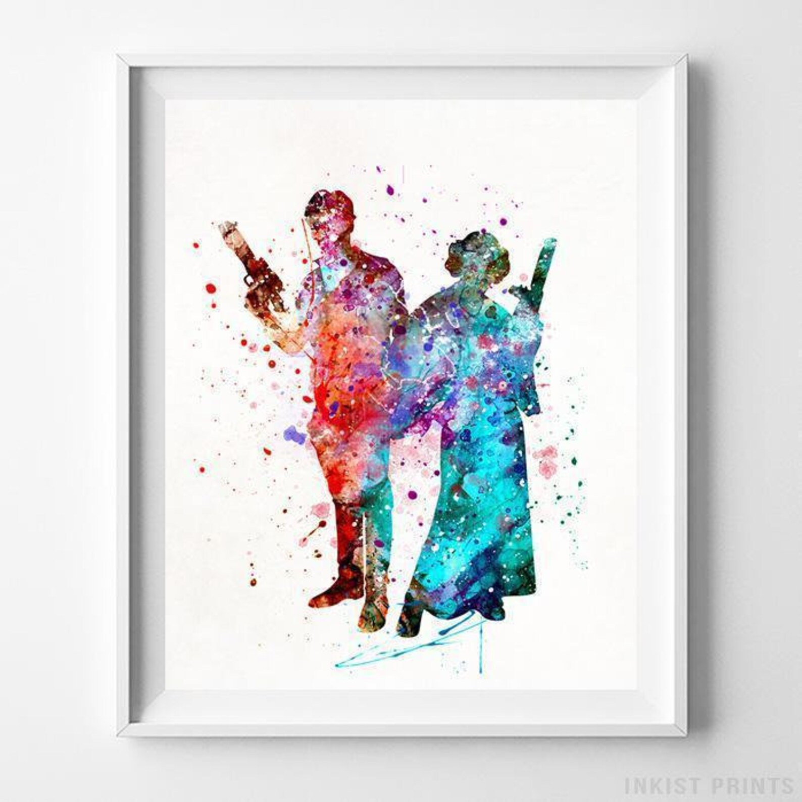 Han Leia Star Wars Print Han Poster Leia Art Star Wars - Etsy