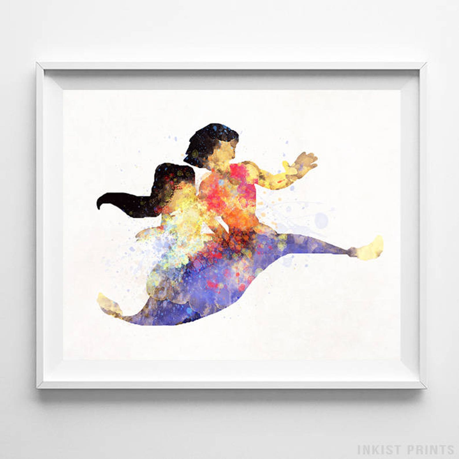 Aladdin Print Disney Print Aladdin Art Watercolor Art - Etsy