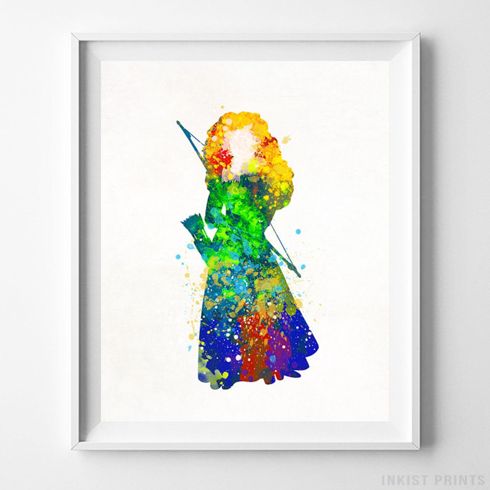 Merida Poster Merida Art Brave Watercolor Princess Merida - Etsy