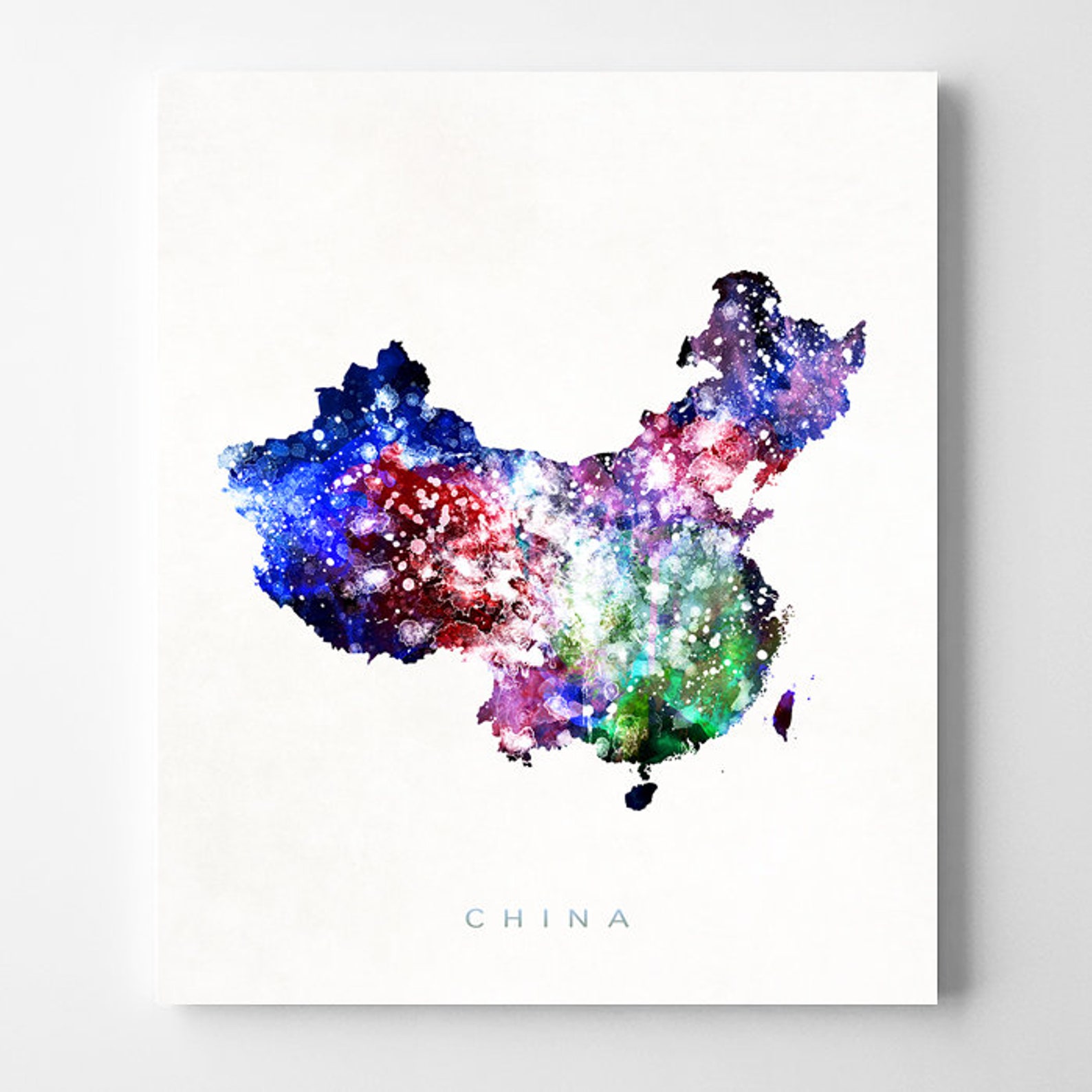 China Map Beijing Print China Poster Beijing Map - Etsy