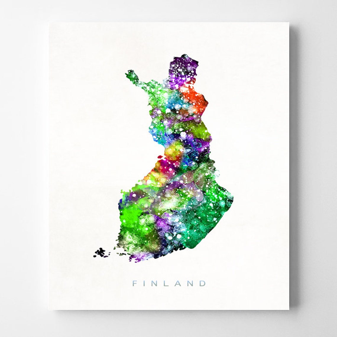 Finland Map Helsinki Print Finland Poster Finnish Map - Etsy