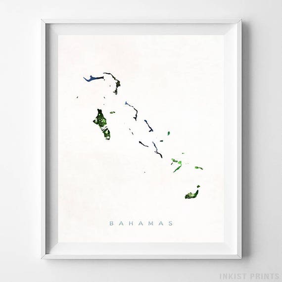 Bahamas Map Print Bahamas Print Bahamas Poster Wall | Etsy