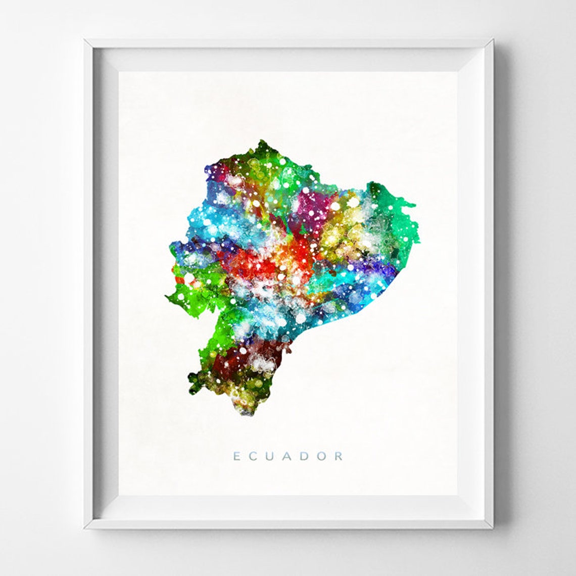 Ecuador Map Spain Print Ecuador Poster Quito Map Living - Etsy