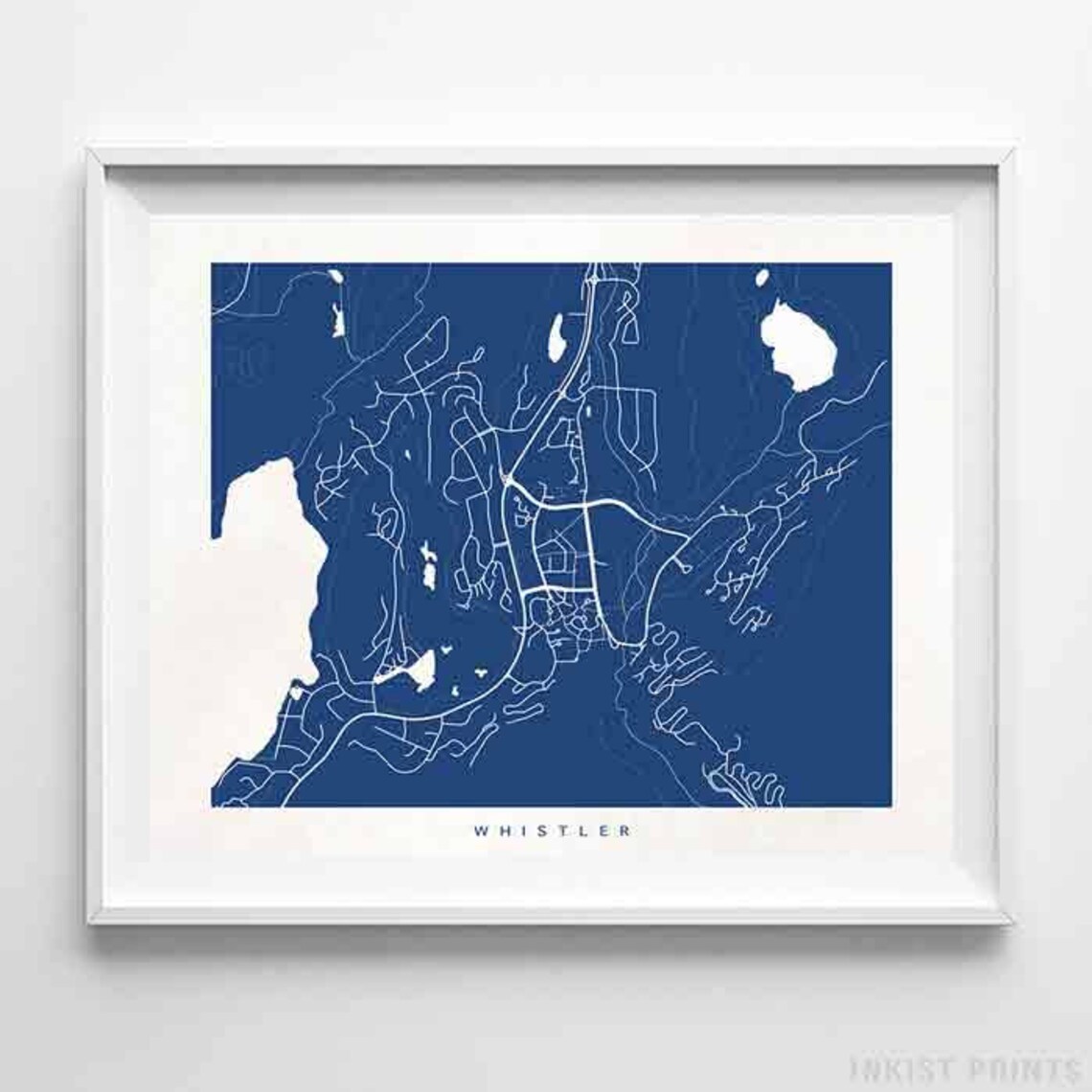 Whistler Map Canada Print Whistler Print Whistler Poster - Etsy