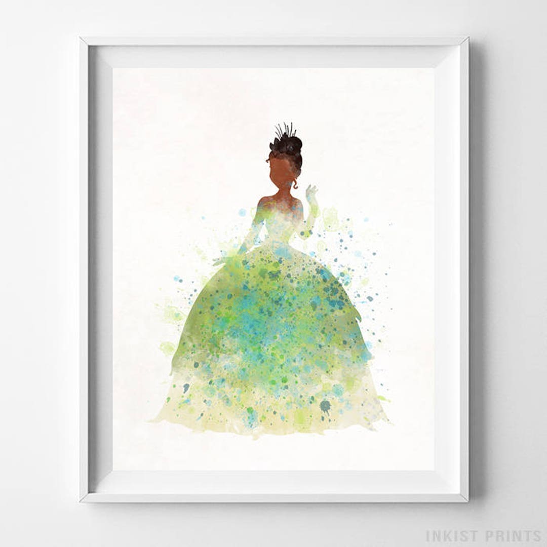 Tiana Art, Tiana Poster, Disney Princess, Tiana Print, Princess and the ...