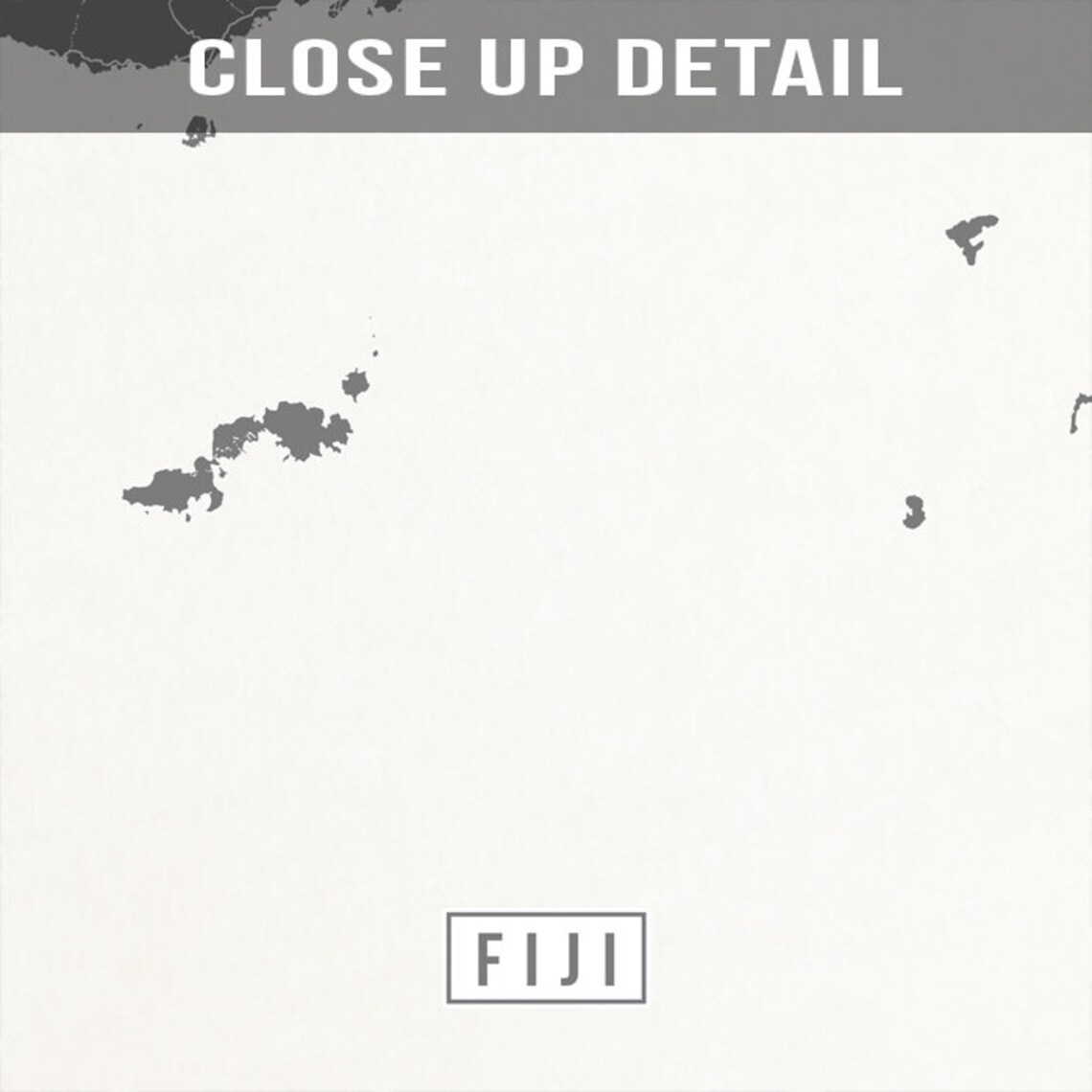 Fiji Map Street Print City Road Poster Office Decoration | Etsy