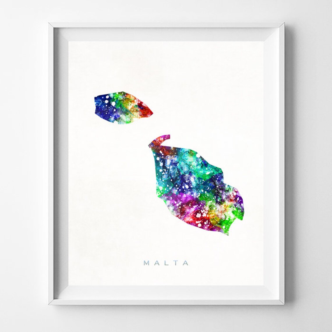Malta Map Print Valletta Print Malta Poster Living Room - Etsy