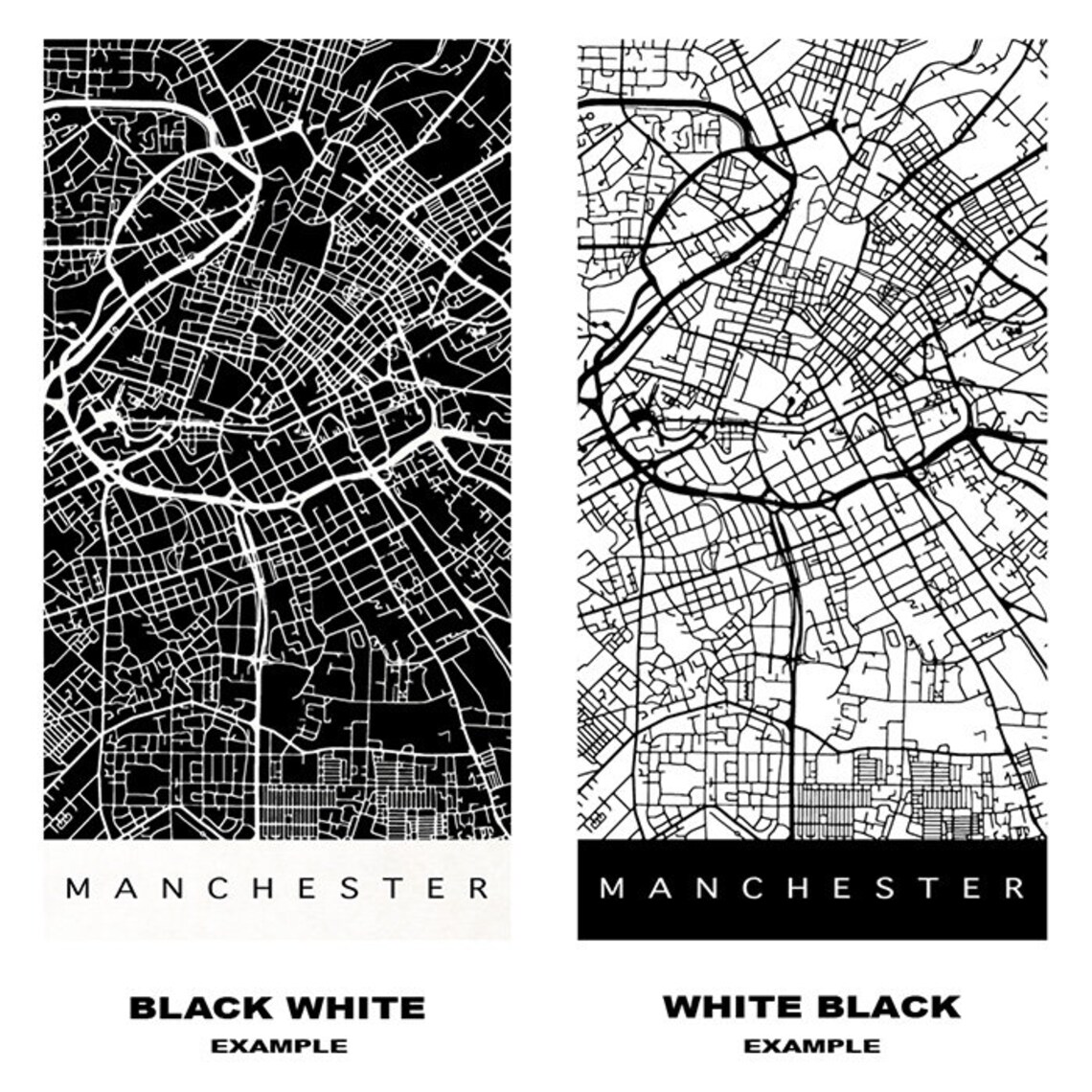 Bury Map England Print Bury Poster England Poster Map | Etsy