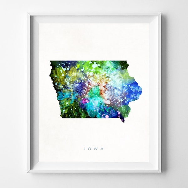 Iowa Poster - Etsy