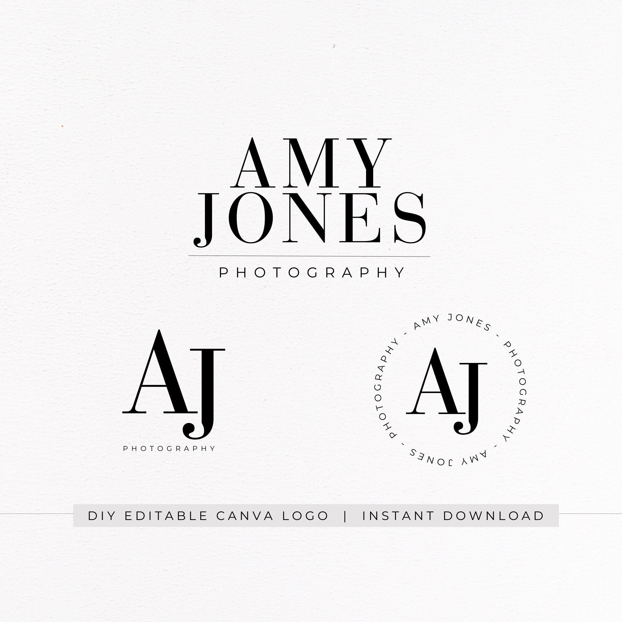 Editable Logo Logo Design DIY Logo Canva Template Logo Premade Logo ...