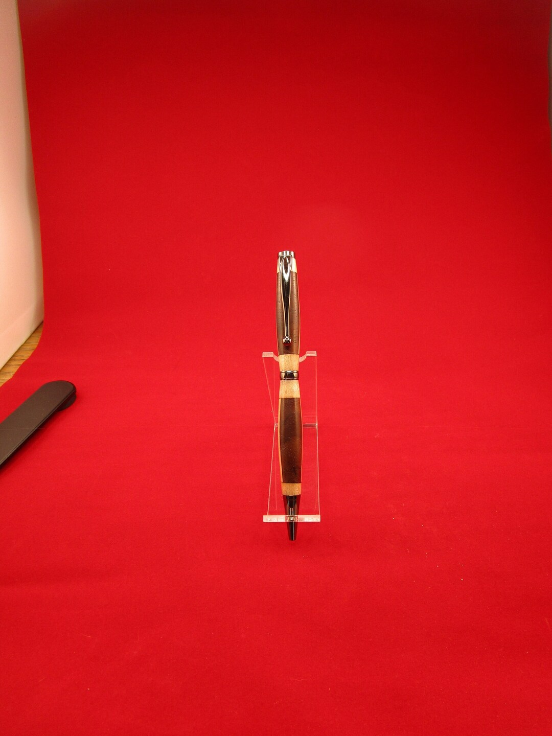 Slimline Segmented Pen Made From Maple and Walnut Segments and Gun ...
