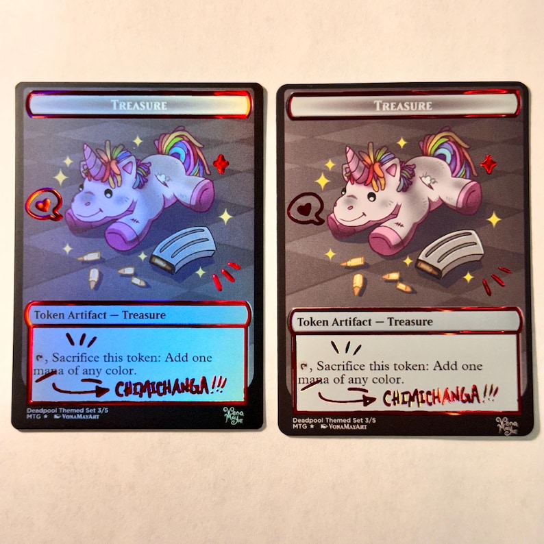 5pc Deadpool Theme Pack for MTG - MATTE With Raised Lettering - Etsy