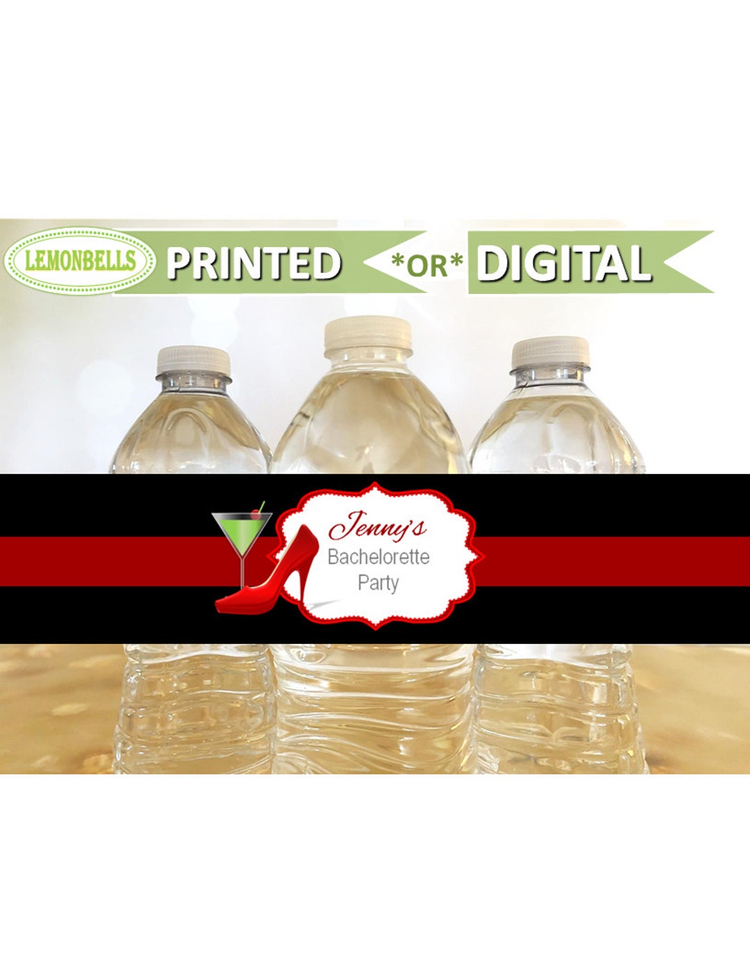 Bachelorette Party Water Bottle Labels, Bachelorette Party Decoration ...