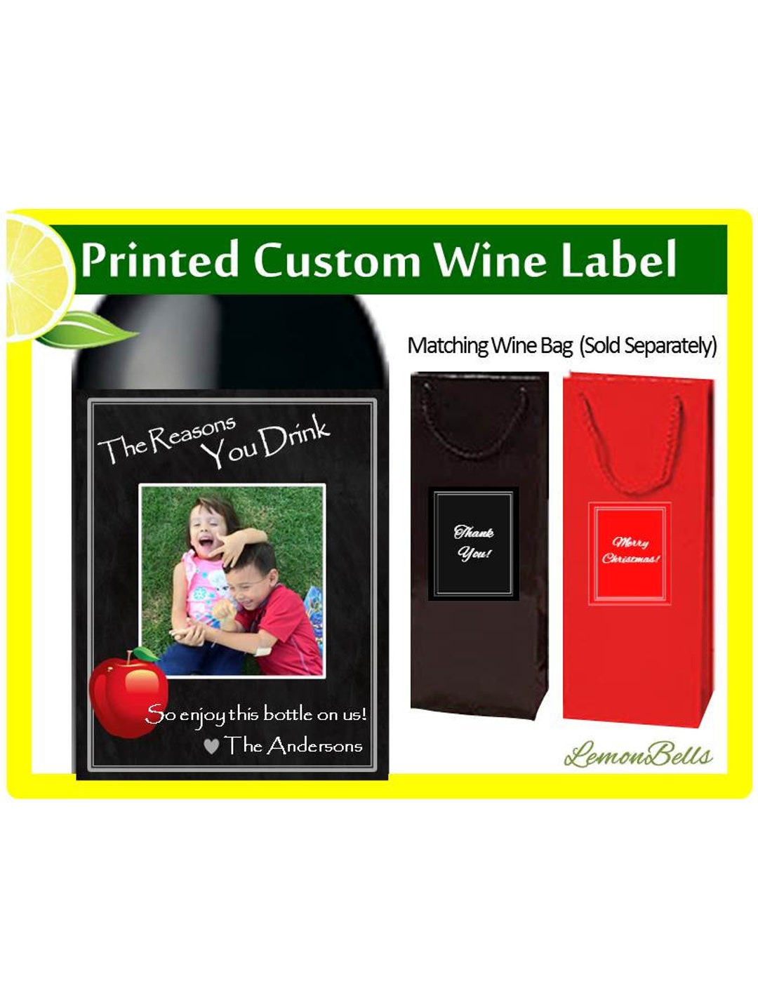 Teacher Appreciation Wine, Teacher Thank You Gift, Teacher Appreciation ...