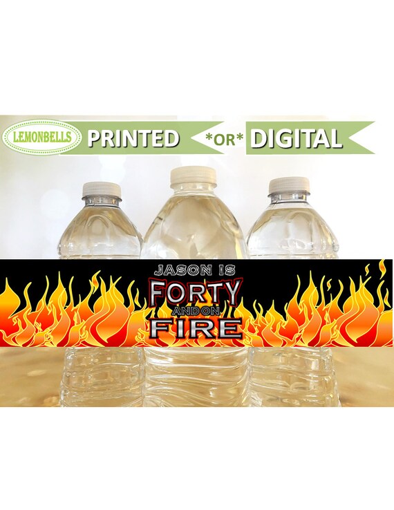 Paper Stickers, Labels & Tags Rocker Water Bottle Labels 60th Birthday ...