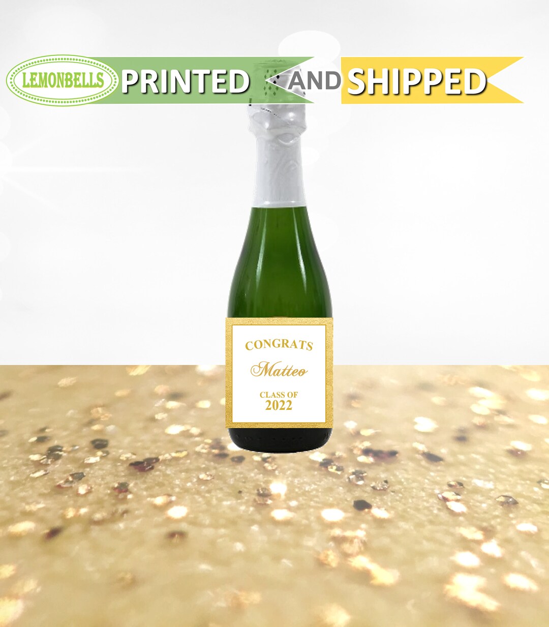 Graduation Mini Champagne Bottle Labels - Graduation Champagne ...