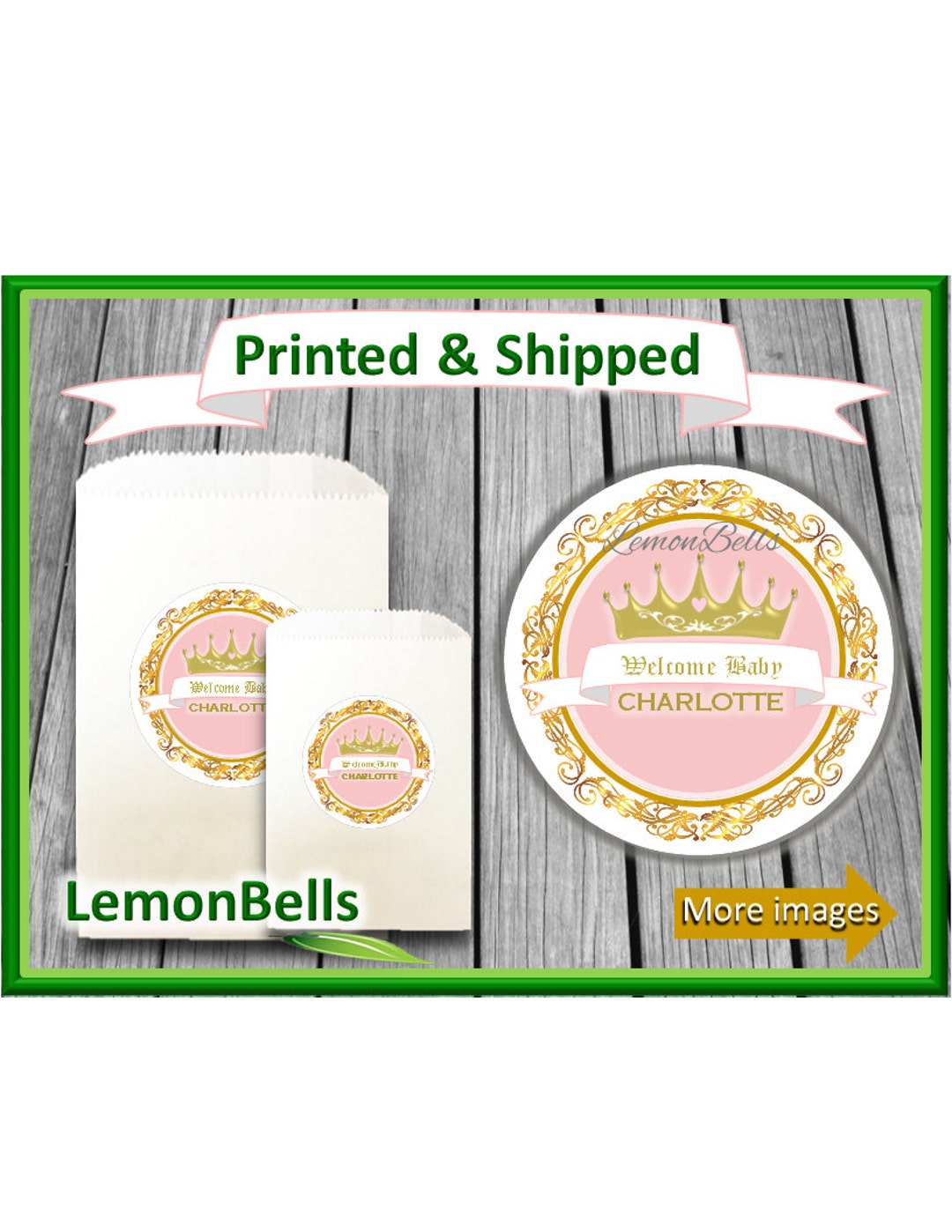 Princess Party Favor Stickers - Princess Goody Bag Stickers - Princess ...