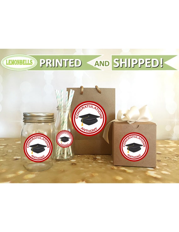 Graduation Party Favor Stickers Graduation Goody Bag | Etsy