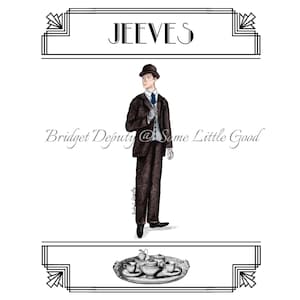 Jeeves Watercolor Art Print, Watercolor Jeeves and Wooster Art, P. G ...