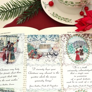 Pemberley Christmas Bookmarks, Pride and Prejudice Book Mark, Jane ...