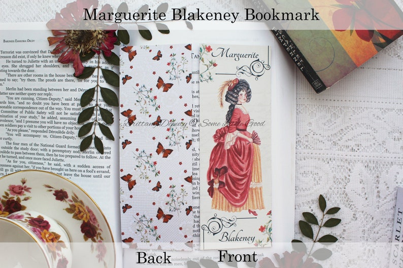The Scarlet Pimpernel Bookmark, Sir Percy Blakeney and Marguerite Book ...