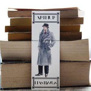Hercule Poirot Bookmark, Poirot Book Mark, Agatha Christie Bookmark ...