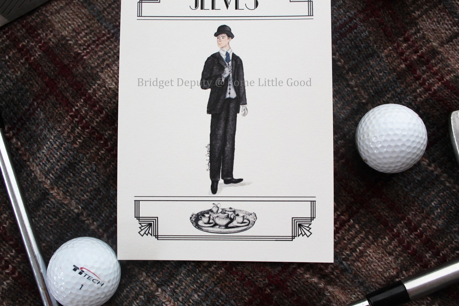 Jeeves Watercolor Art Print, Watercolor Jeeves and Wooster Art, P. G ...